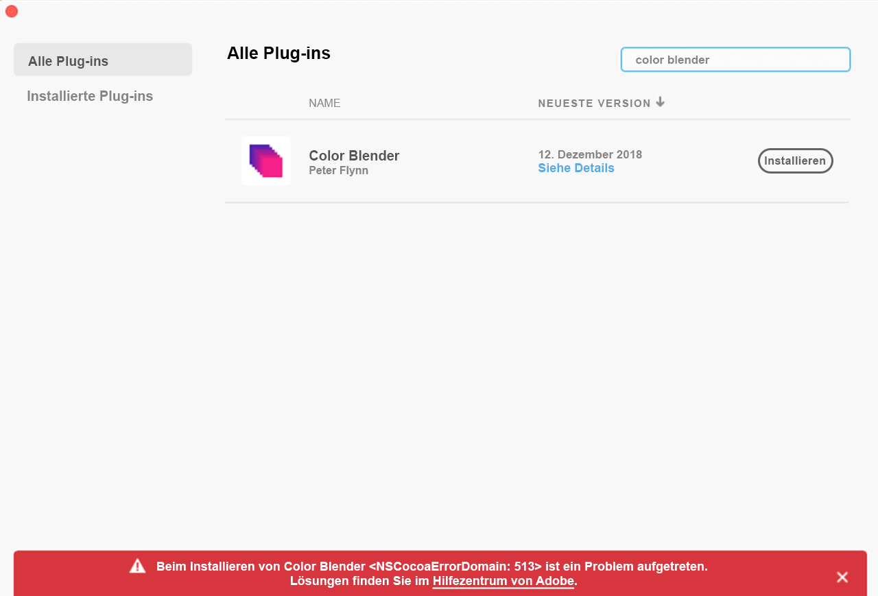 Probleme Beim Installieren Von Xd Plug Ins