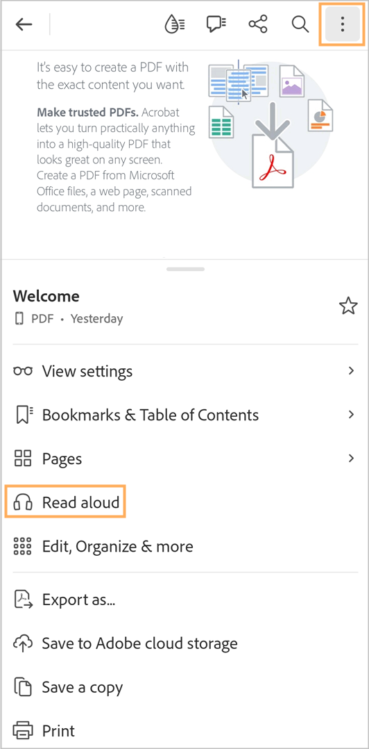 Utilisation de fichiers PDF sur Acrobat Reader Android : nouvelle ...
