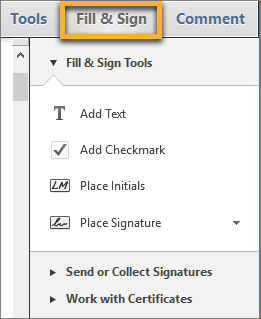 Sign a PDF using your signature (Acrobat Pro XI)