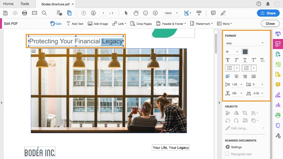 Edit Text And PDF Images With Acrobat