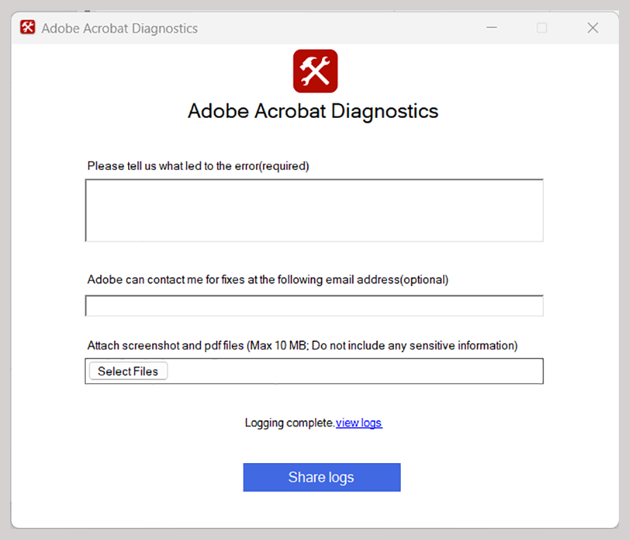 Adobe Acrobat Diagnostics