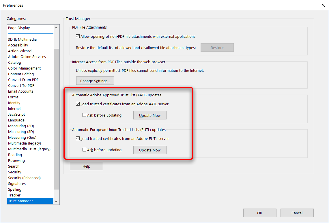 Certificates get corrupted after updating Acrobat or Acrobat Reader ...