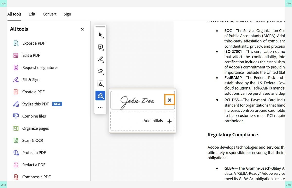 Change Saved E signature In Acrobat Or Reader