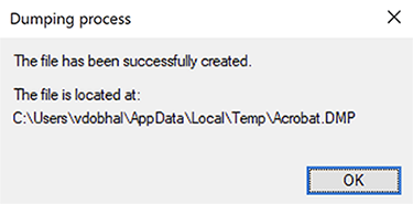 How to collect logs when Acrobat crashes, hangs or freezes