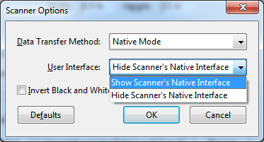 Front side of documents is scanned using Acrobat even after selecting ...