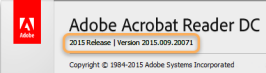 Identify the product and its version for Acrobat and Reader