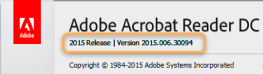 Identify the product and its version for Acrobat and Reader