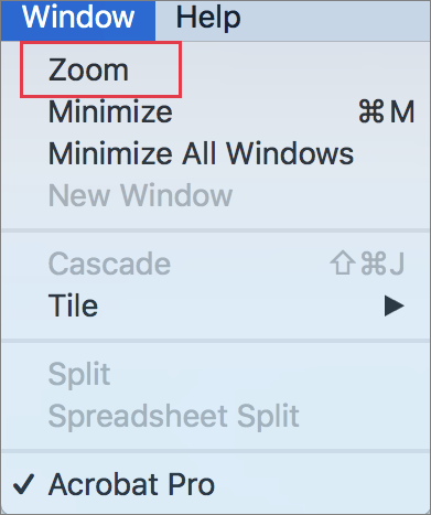 Acrobat's user interface is not visible on launch | Mac