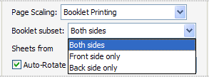 Print booklets using Acrobat or Reader
