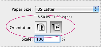 Print horizontal or vertical pages using Acrobat or Reader