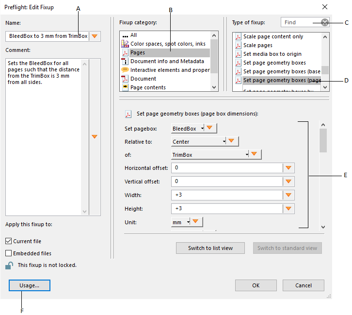 Correcting problem areas with the Preflight tool (Acrobat Pro)