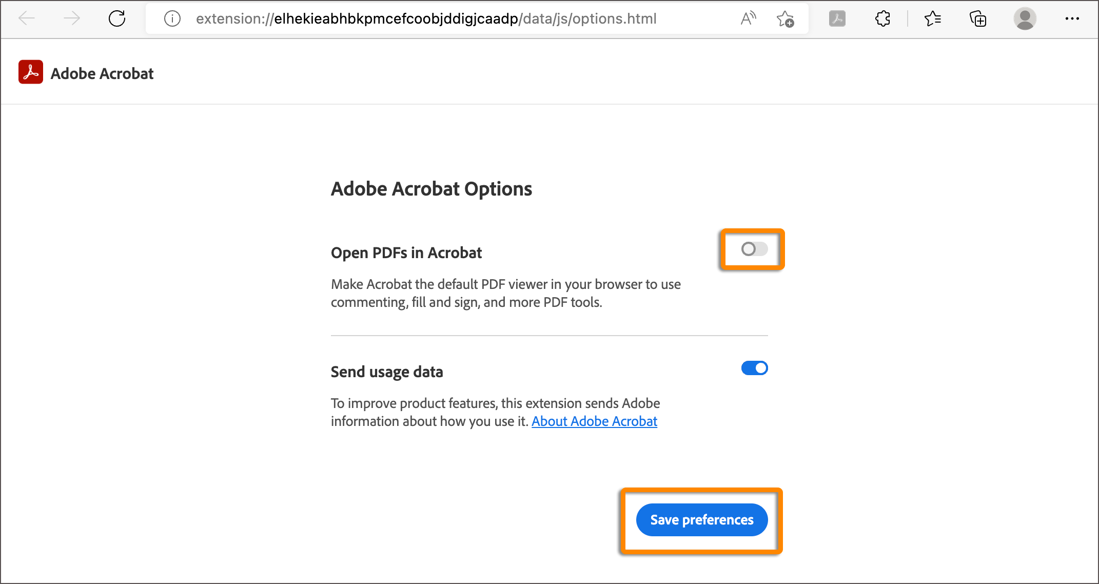 Enable Adobe Acrobat Extension For Microsoft Edge
