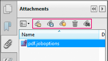 Links and attachments in PDFs, Adobe Acrobat
