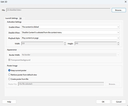 PDF への 3D モデルの追加（Acrobat Pro）