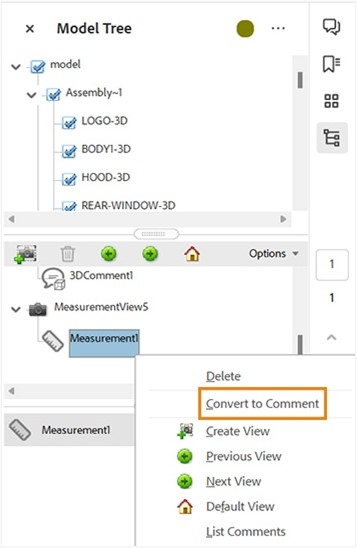 Commenting on 3D designs in PDFs, Adobe Acrobat