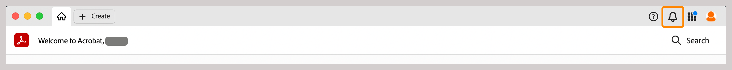 Acrobat notifications