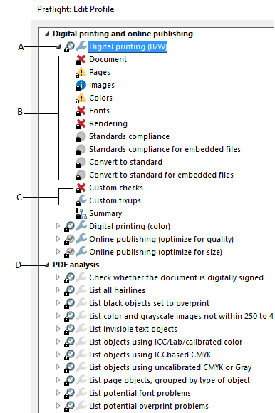 Preflight profiles (Acrobat Pro)