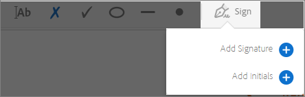 Sign PDFs in Adobe Acrobat Reader.