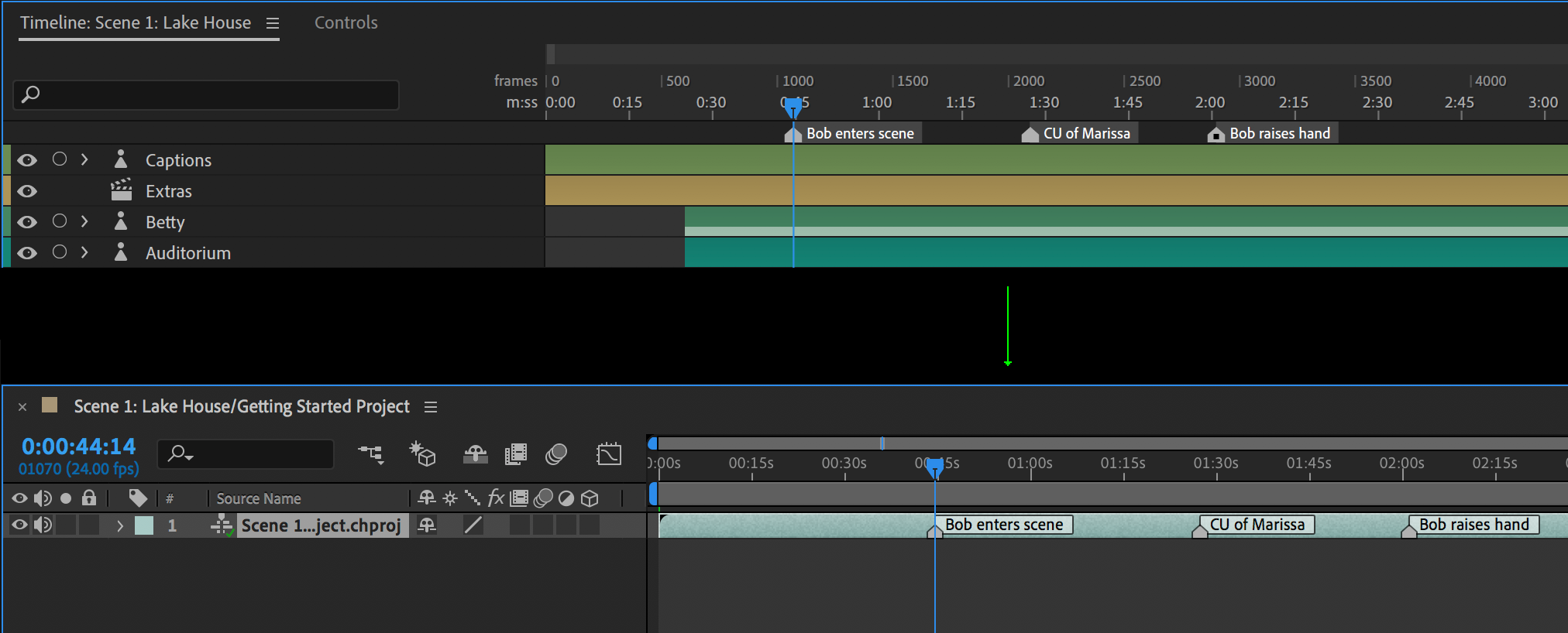 Refine a recorded performance in Adobe Character Animator