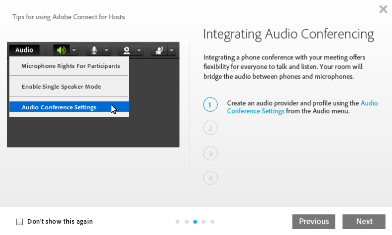 Start, attend, and manage Adobe Connect meetings