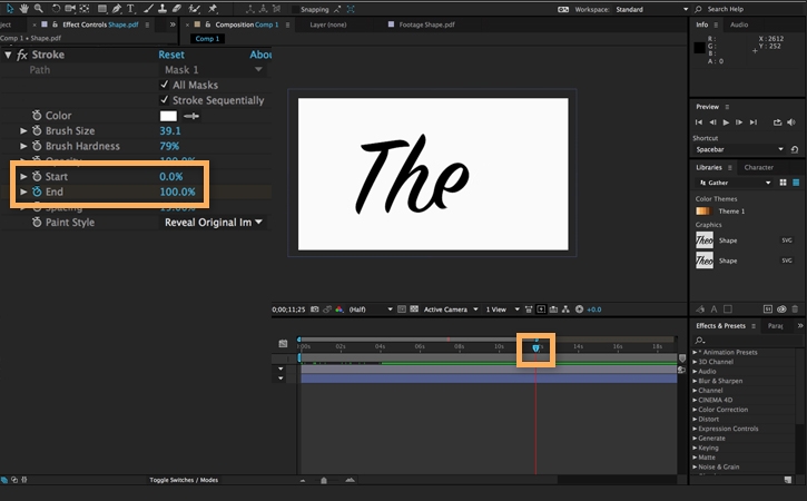 Turn captured shapes into motion graphics