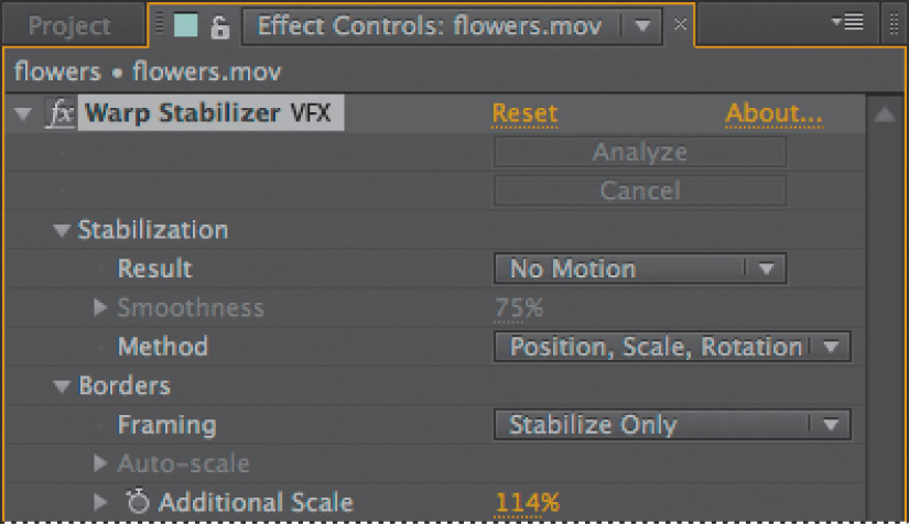 How to stabilize shaky video footage in After Effects | Kurzy Adobe ...