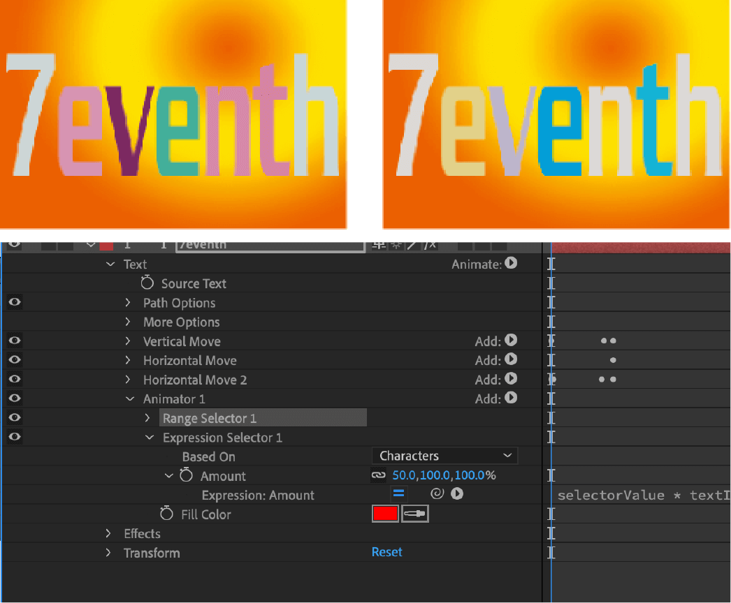 Animating text in After Effects