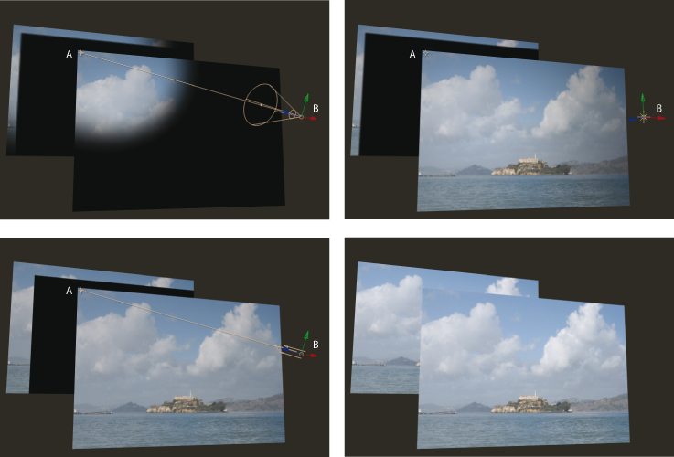 Cameras, lights, and points of interest in After Effects