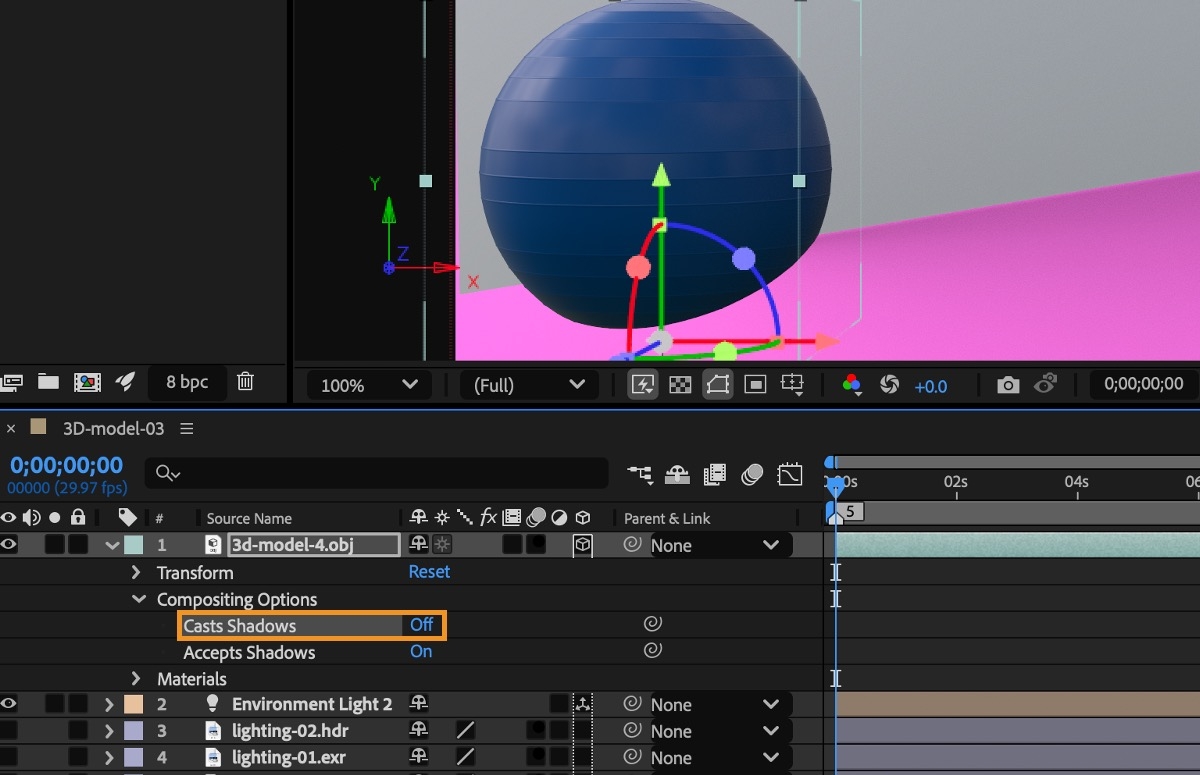 Cast and accept shadows