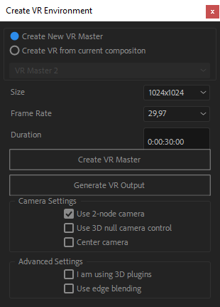 Construct VR environments in After Effects