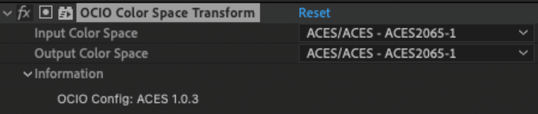 OpenColorIO and ACES color management (Beta)