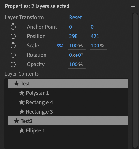 Properties Panel (Beta)