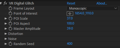 Apply immersive video effects
