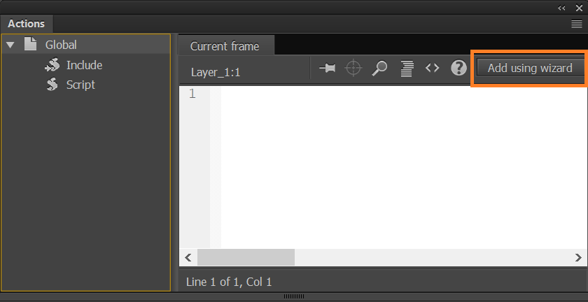 How to use ActionScript with Animate
