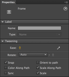 Create defining paths in Animate