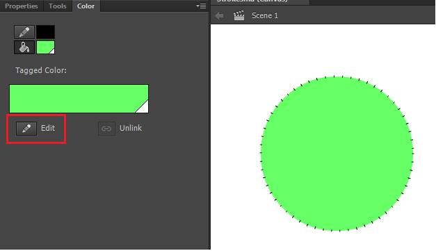 Color Panel in Animate