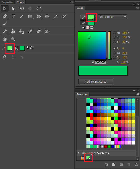 Color Panel in Animate