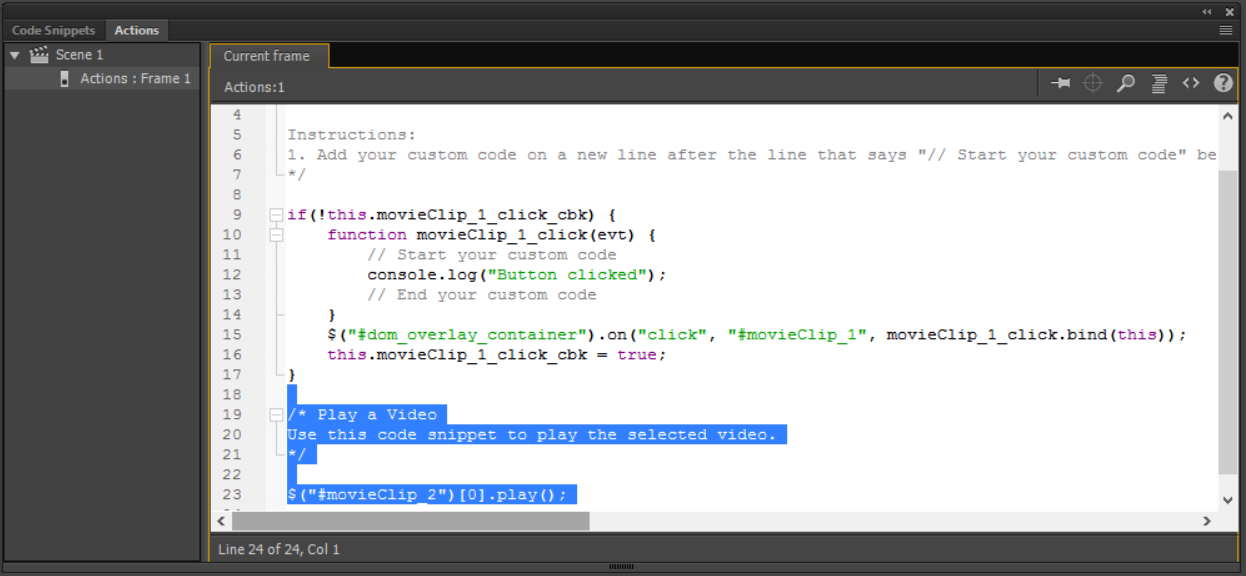 Components in Animate