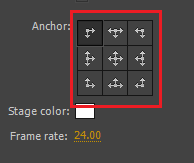 Use the Stage and Tools panel for Animate