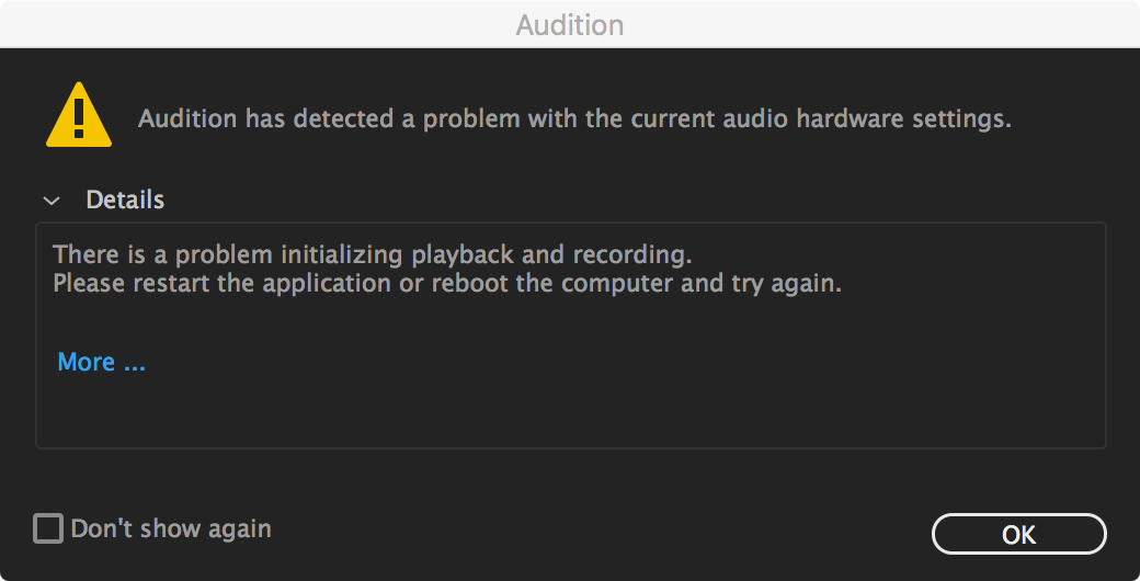 Troubleshoot recording and playback errors