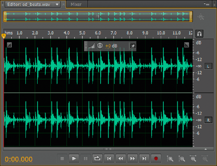 Display audio in the Waveform Editor with Adobe Audition