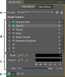 Using effects control in Audition