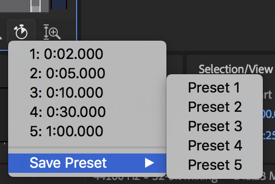 Using Audition to view, zoom, and navigate audio