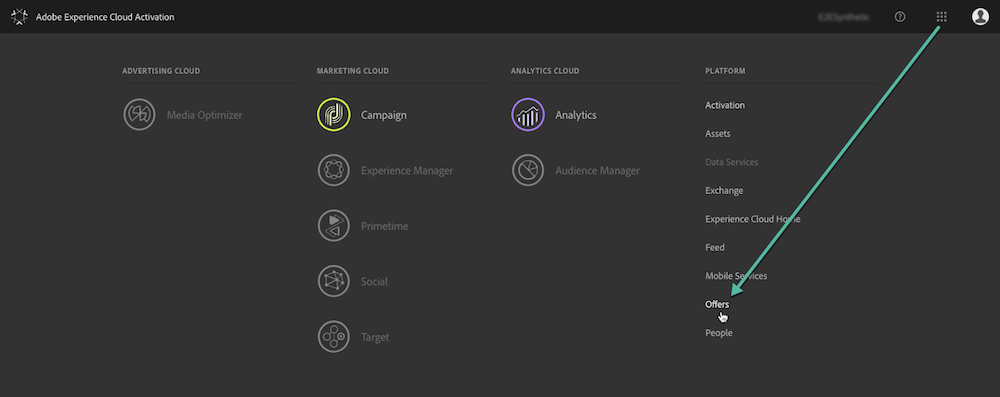 Managing offers in Adobe Experience Platform