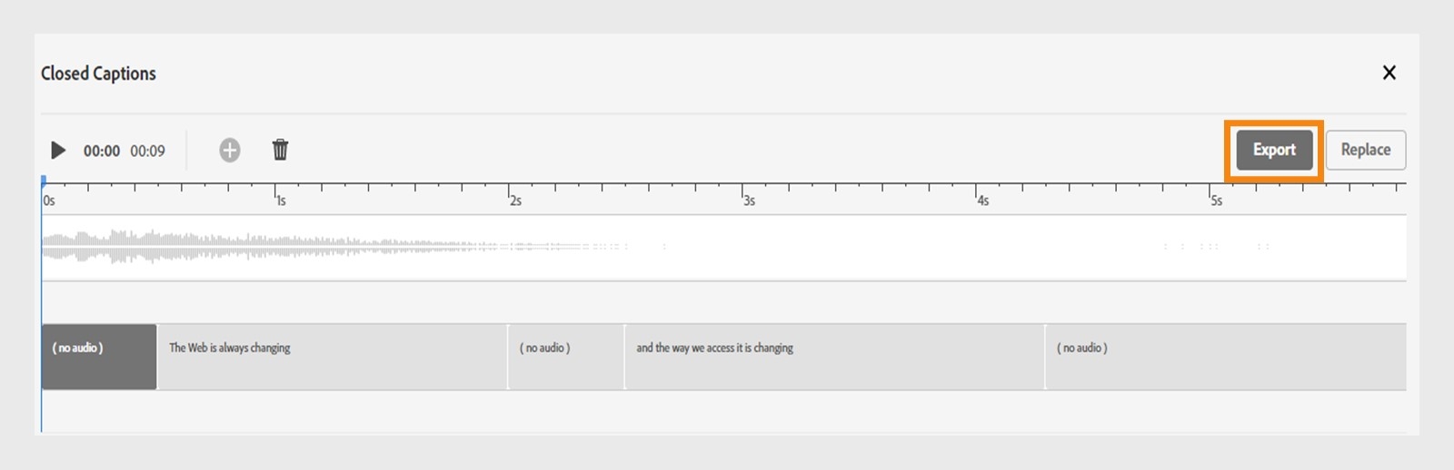 Add and edit audio in Adobe Captivate