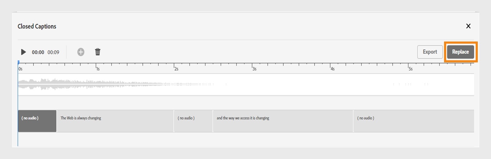 Add and edit audio in Adobe Captivate