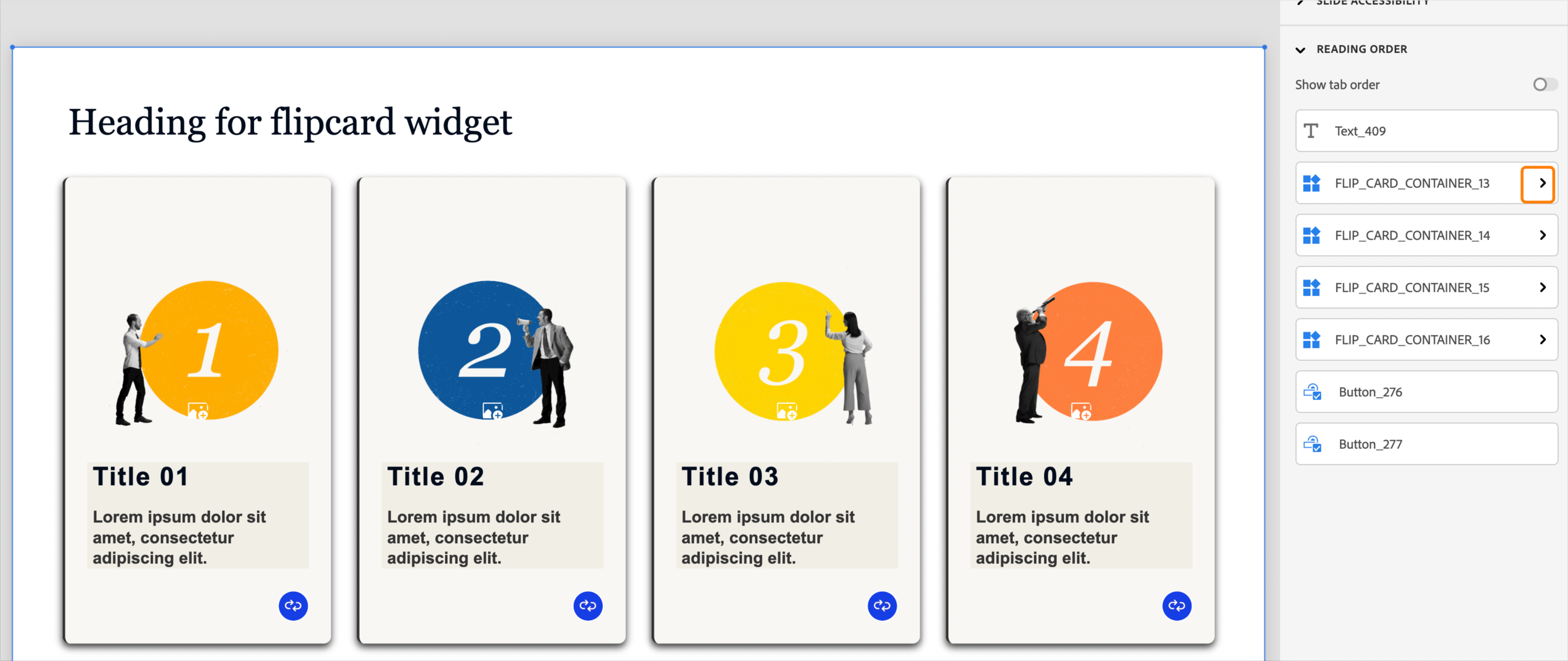 Create accessible eLearning content in Adobe Captivate