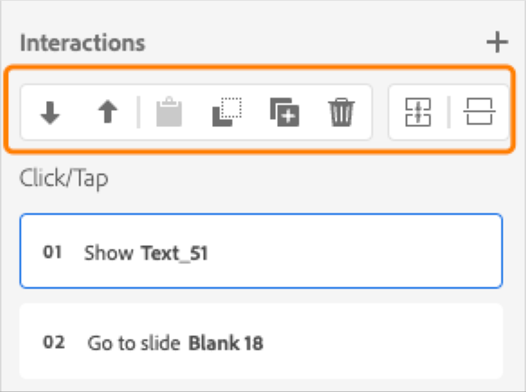 Interactions in Adobe Captivate