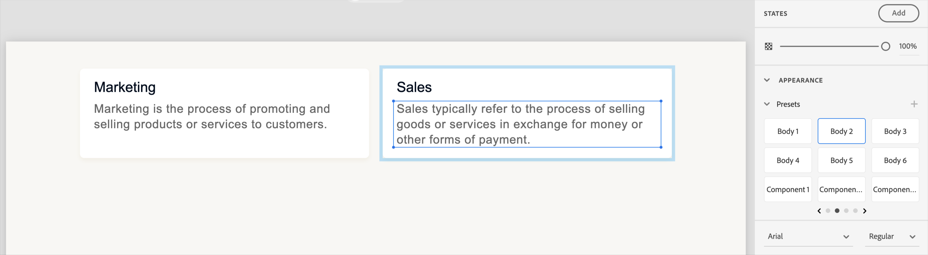 Work with text in Adobe Captivate