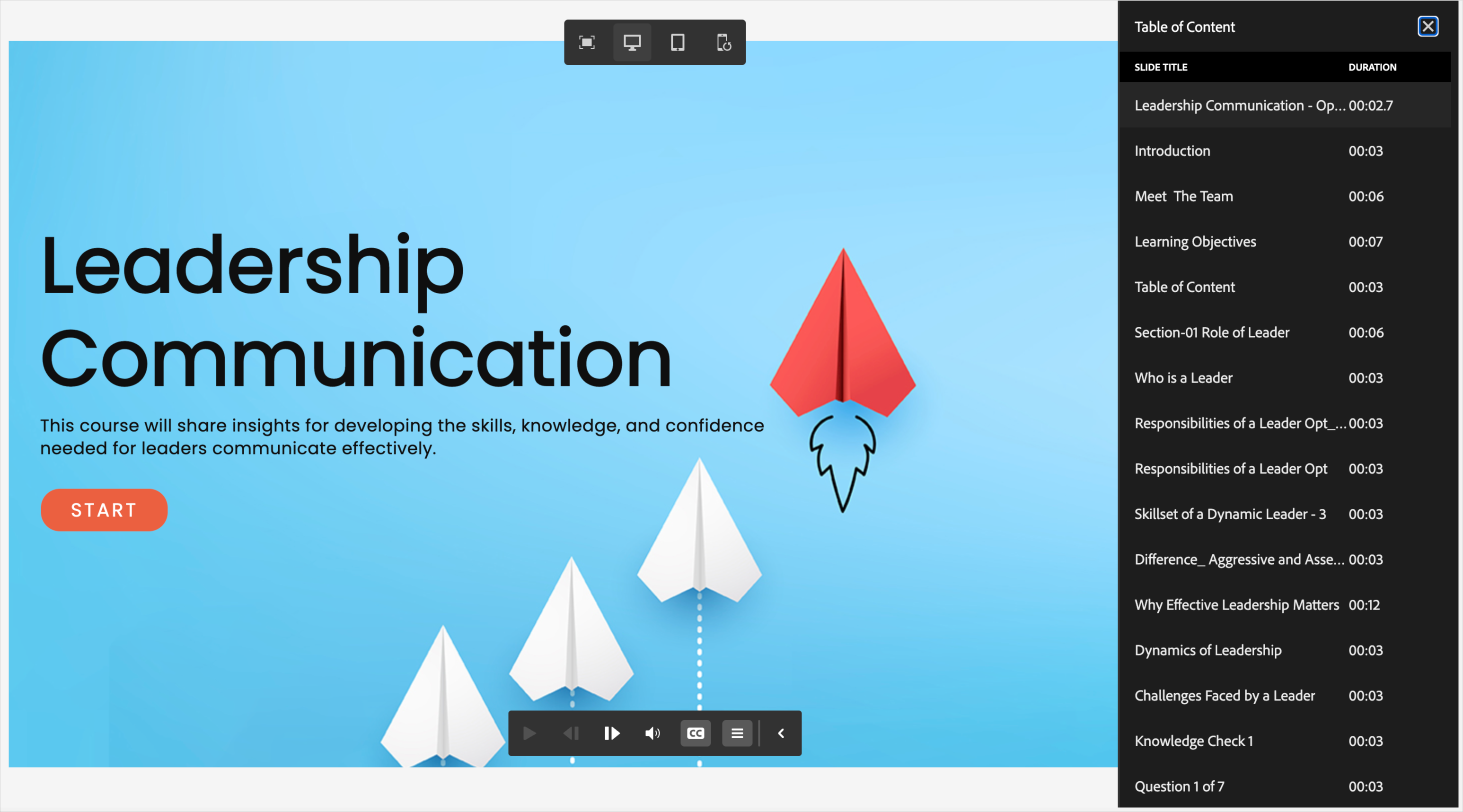 Create accessible eLearning content in Adobe Captivate